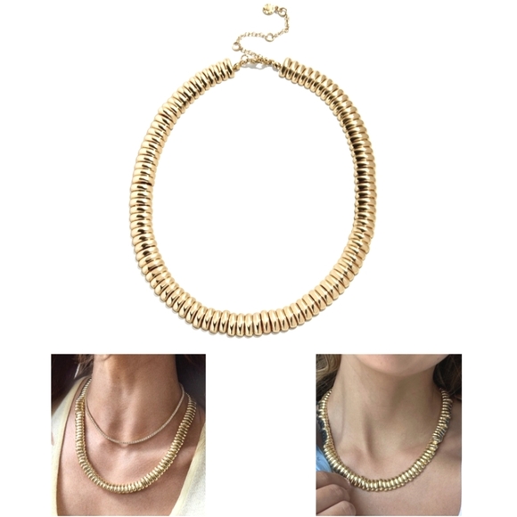 BaubleBar | Jewelry | Nwt Baublebar Keira Ribbed Necklace Marconi Style ...